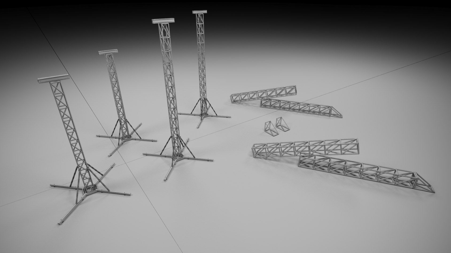 Stage Concert Truss 3D Model - TurboSquid 1884006