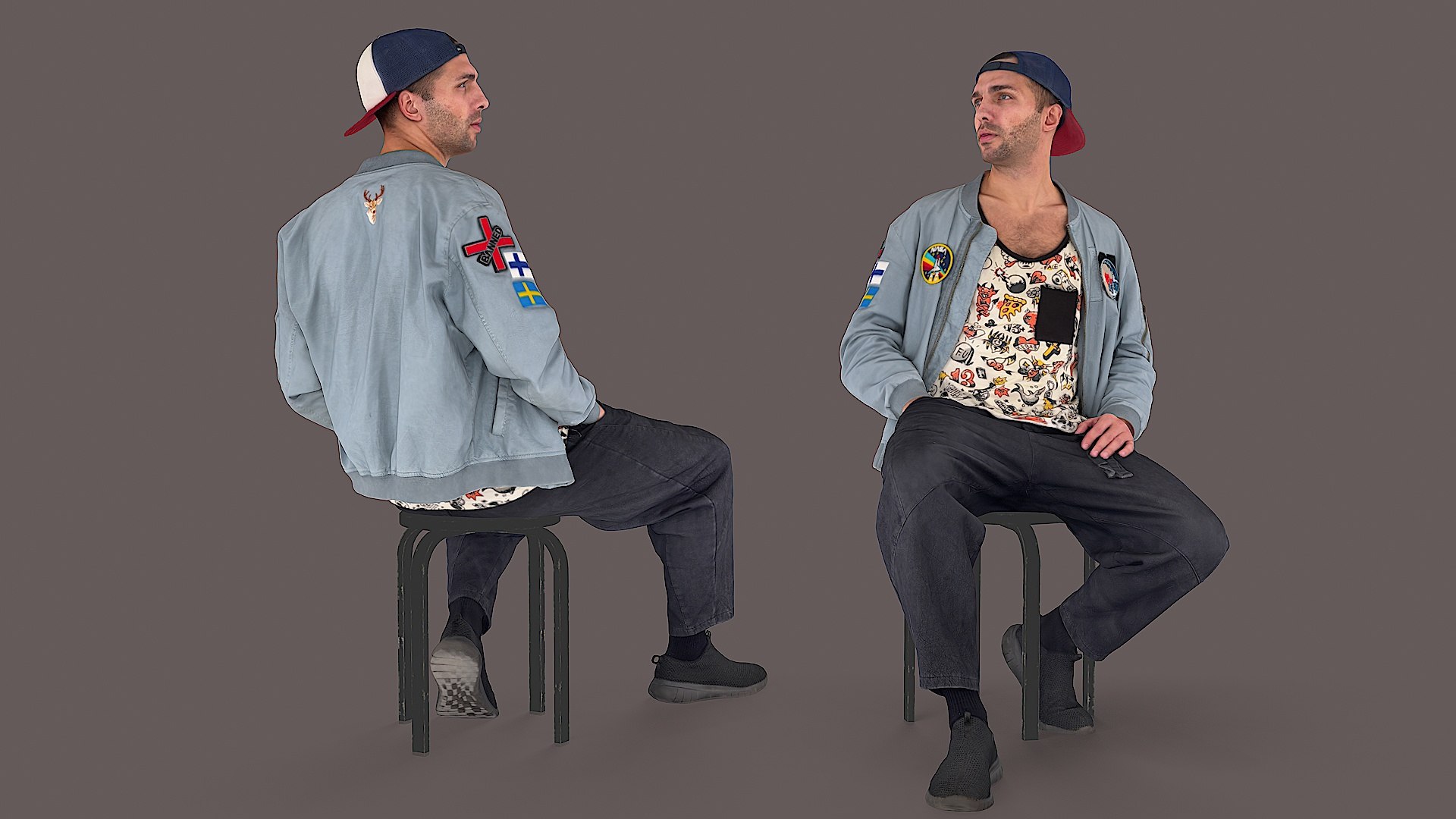 3D Urban Chill Boy In Casual Pose With Stylish Outfit - TurboSquid 2097950