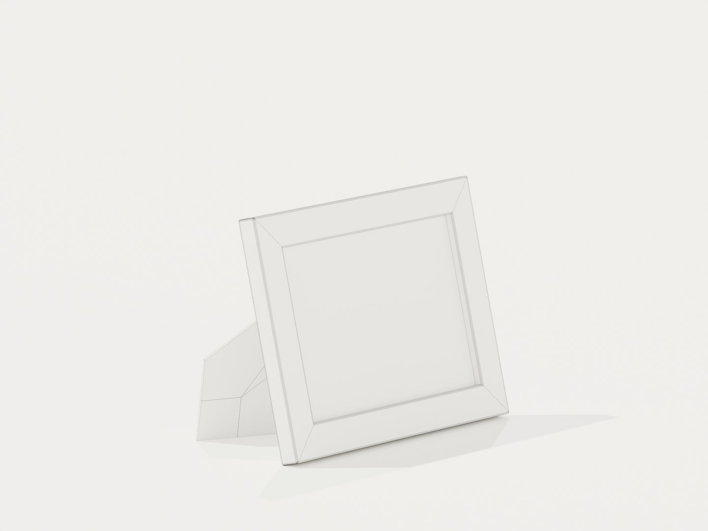 3D Low Poly Wooden Black Tabletop Photoframe - TurboSquid 2064418