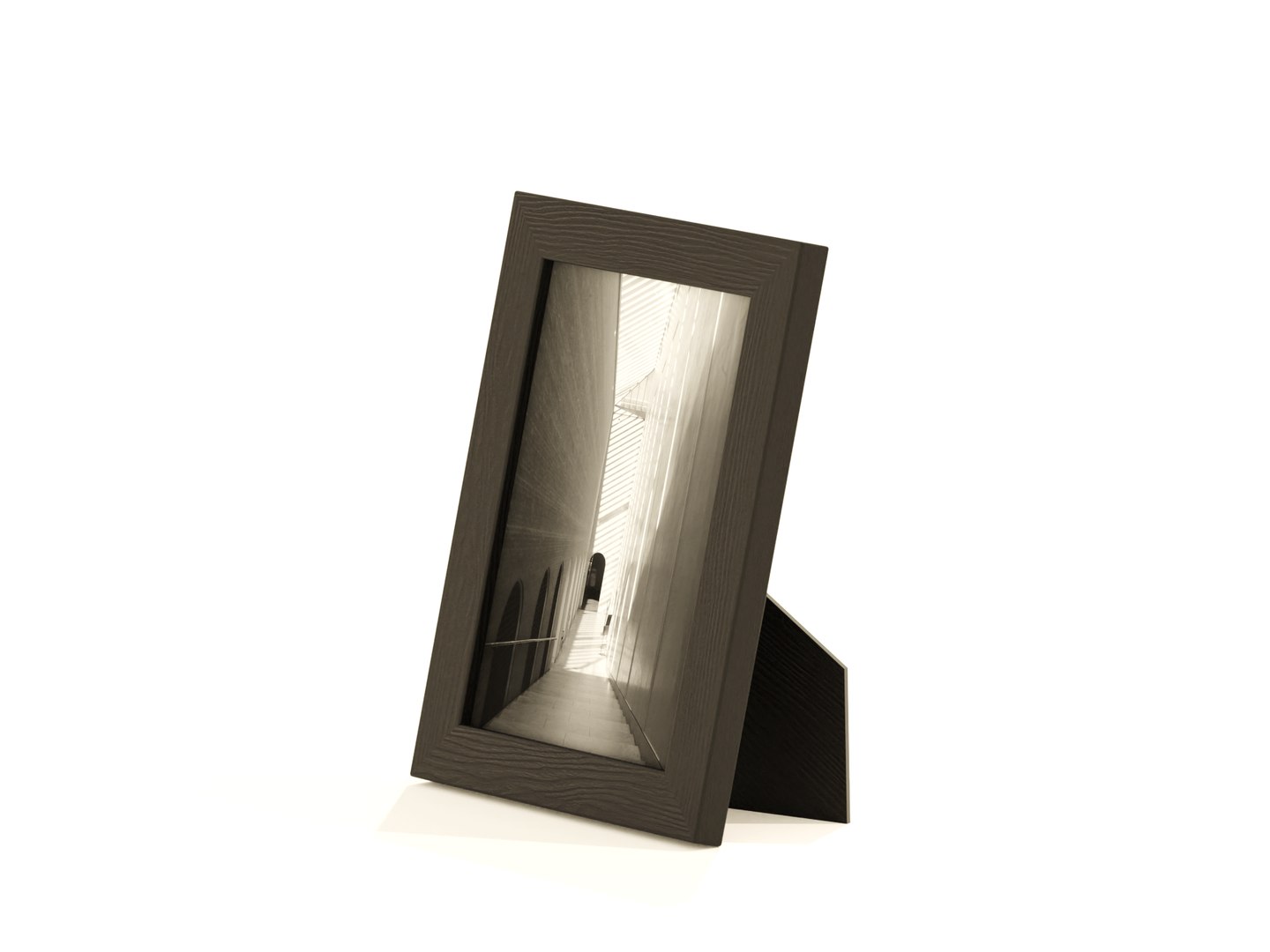 3D Low Poly Wooden Black Tabletop Photoframe - TurboSquid 2064418