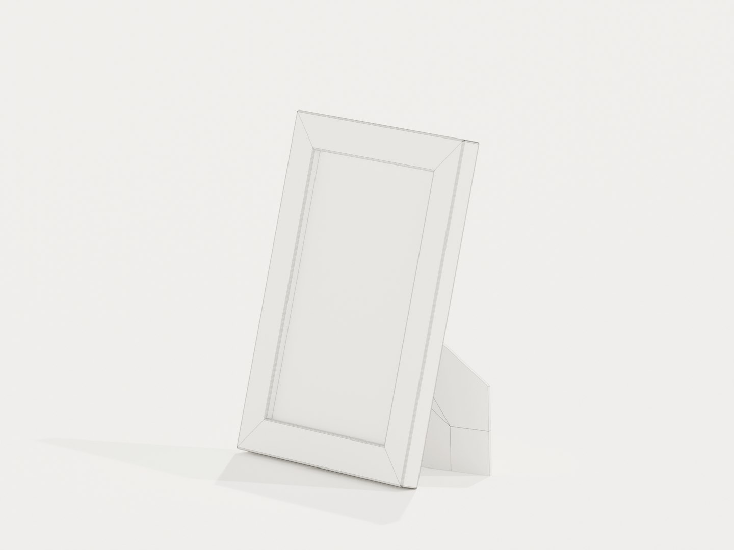 3D Low Poly Wooden Black Tabletop Photoframe - TurboSquid 2064418