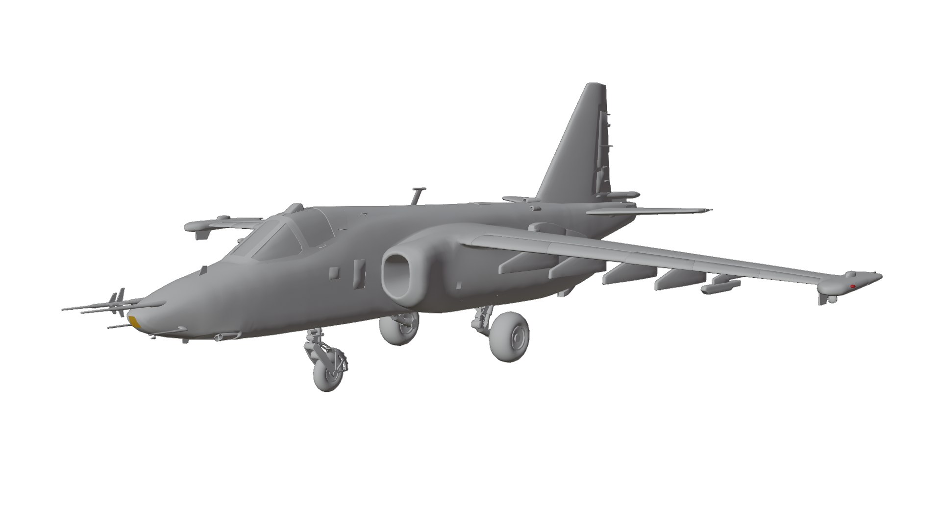 3D Model Sukhoi SU-25 Frogfoot Jet Fighter Aircraft - TurboSquid 2328809