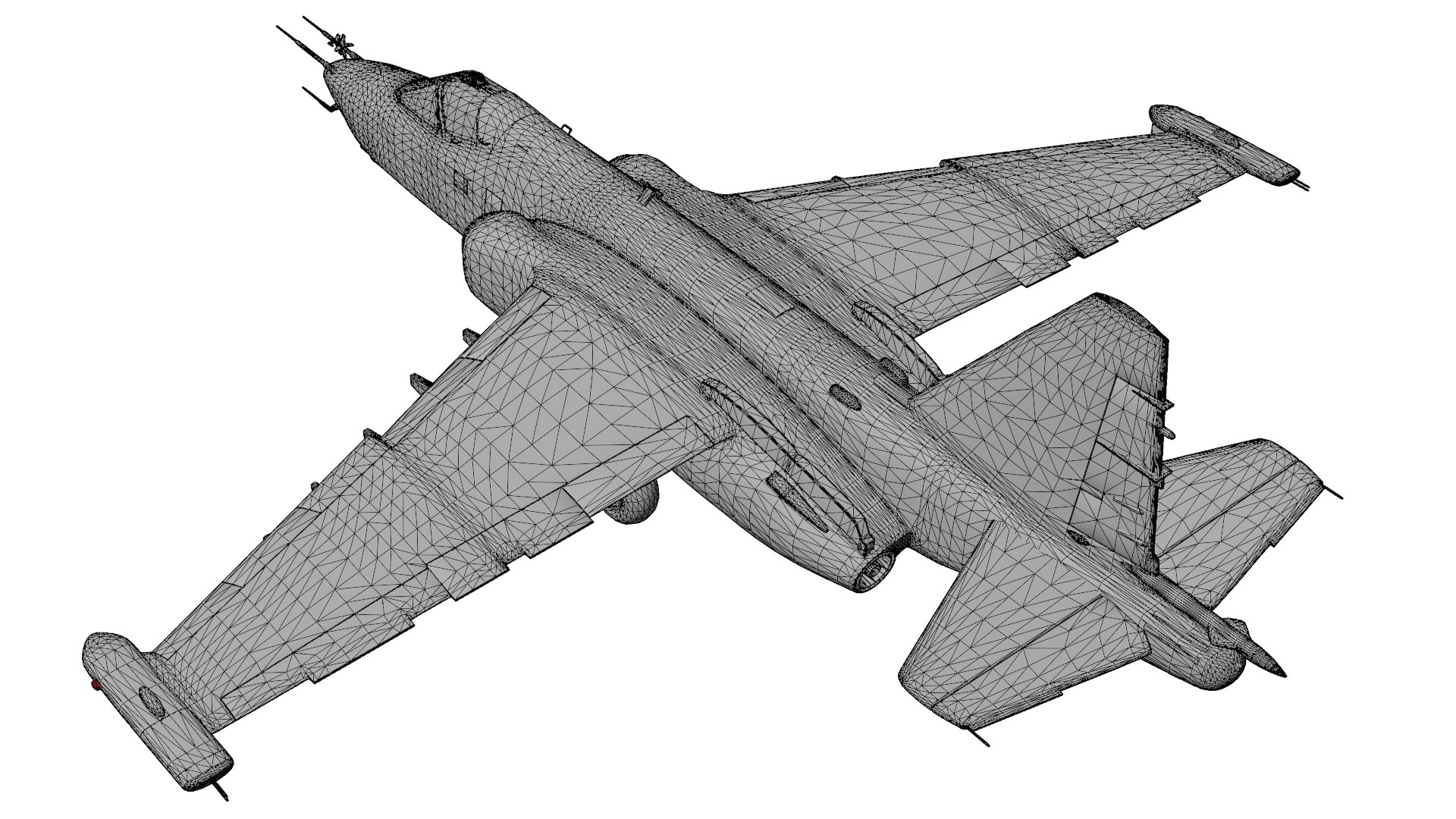 3D Model Sukhoi SU-25 Frogfoot Jet Fighter Aircraft - TurboSquid 2328809