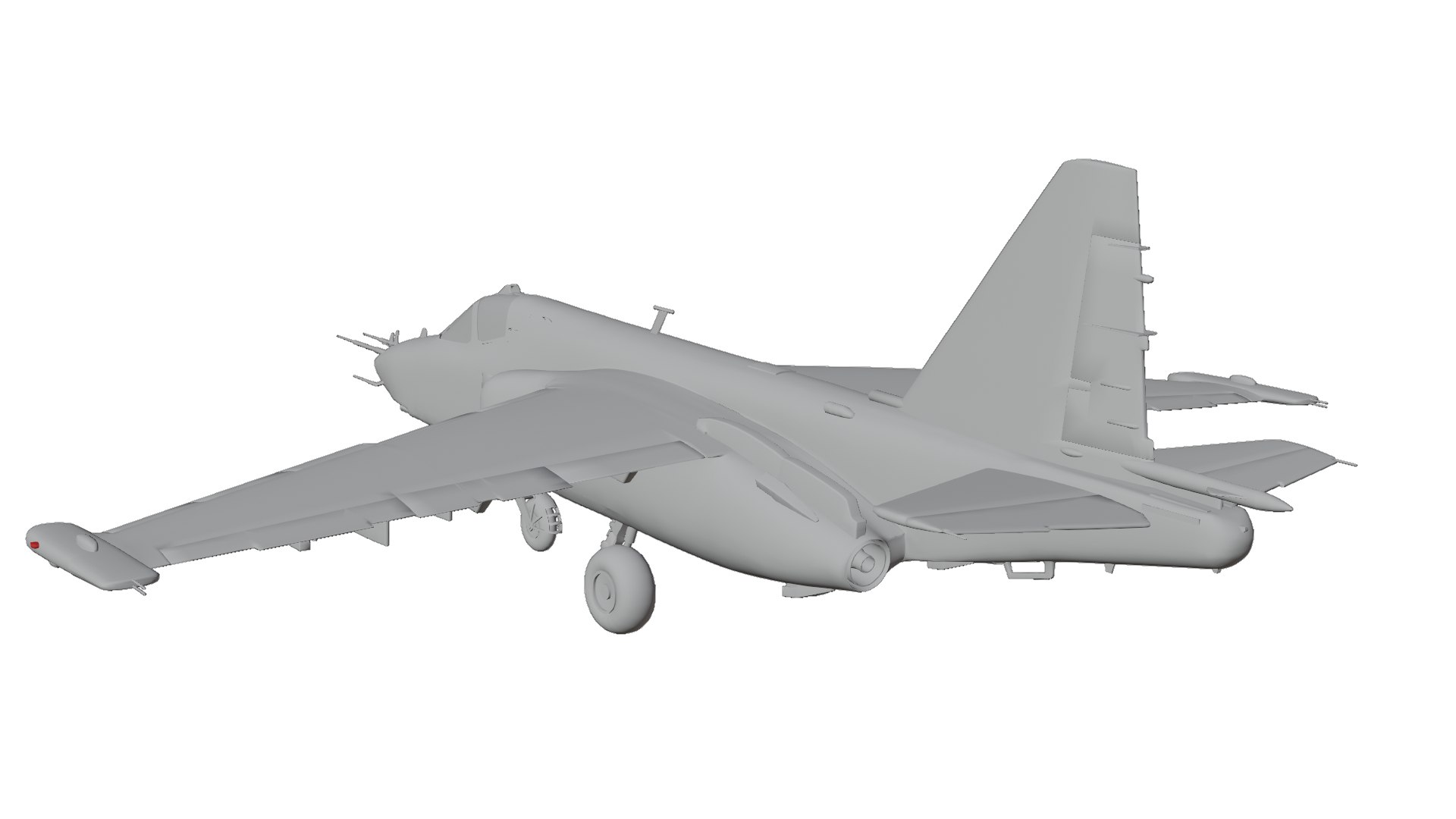 3D Model Sukhoi SU-25 Frogfoot Jet Fighter Aircraft - TurboSquid 2328809