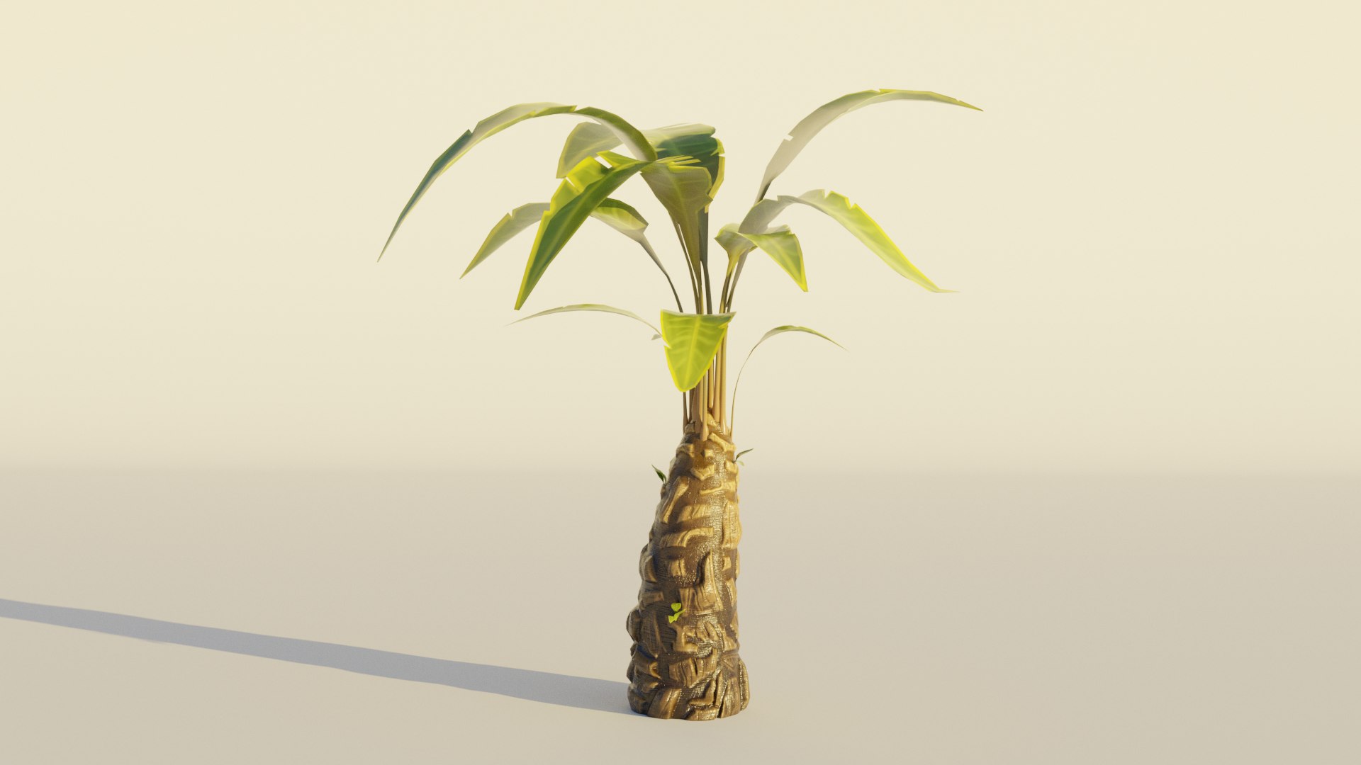 Palm Tree Mega Pack Cartoon Stylized Hand Painted Low-poly 3D Model 3D ...