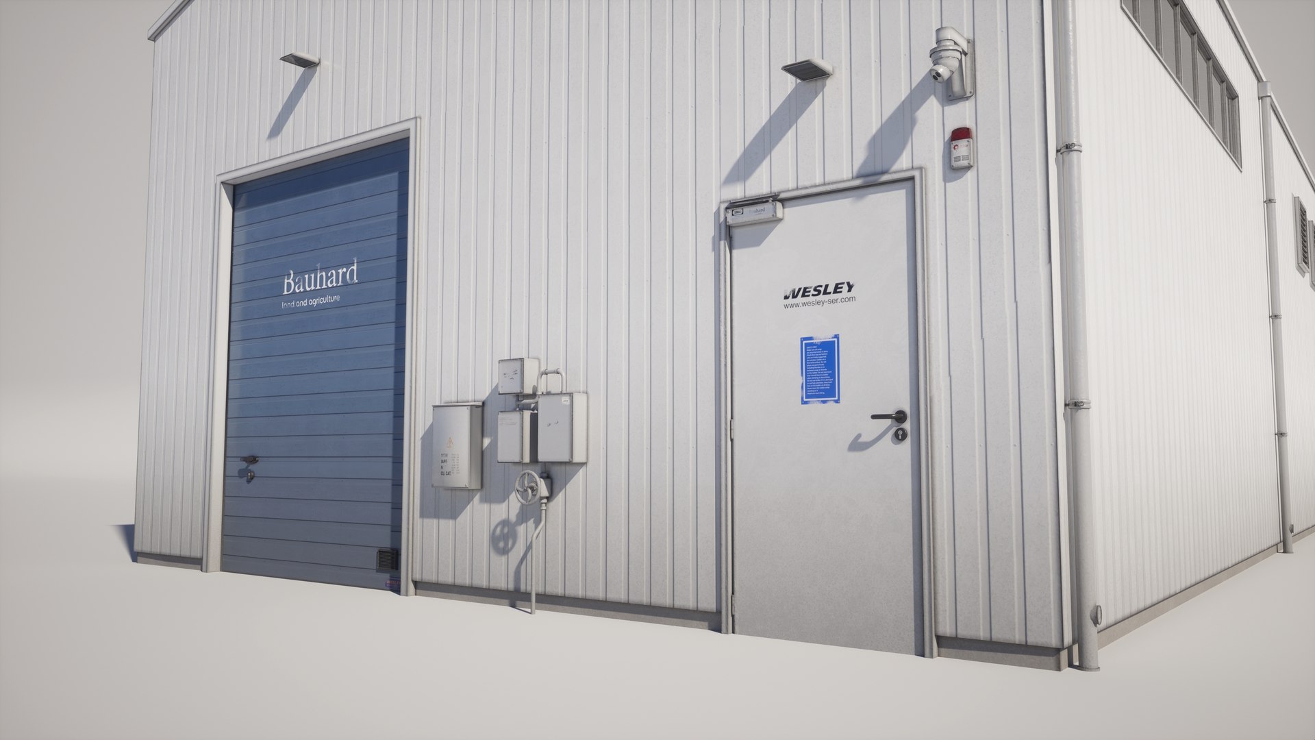 3D Industrial Warehouse Building - TurboSquid 2515870