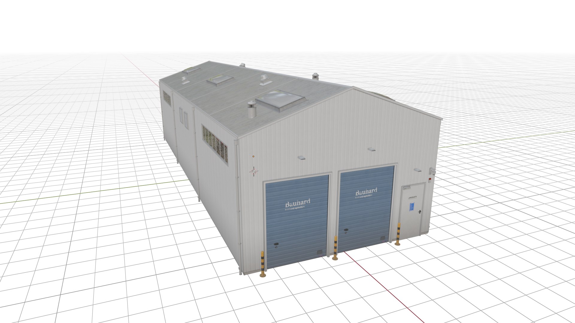 3D Industrial Warehouse Building - TurboSquid 2515870