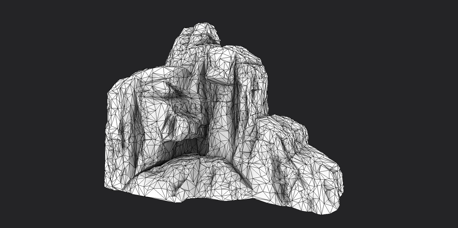 3D Snowy Cliff Rock 001 - TurboSquid 1617327