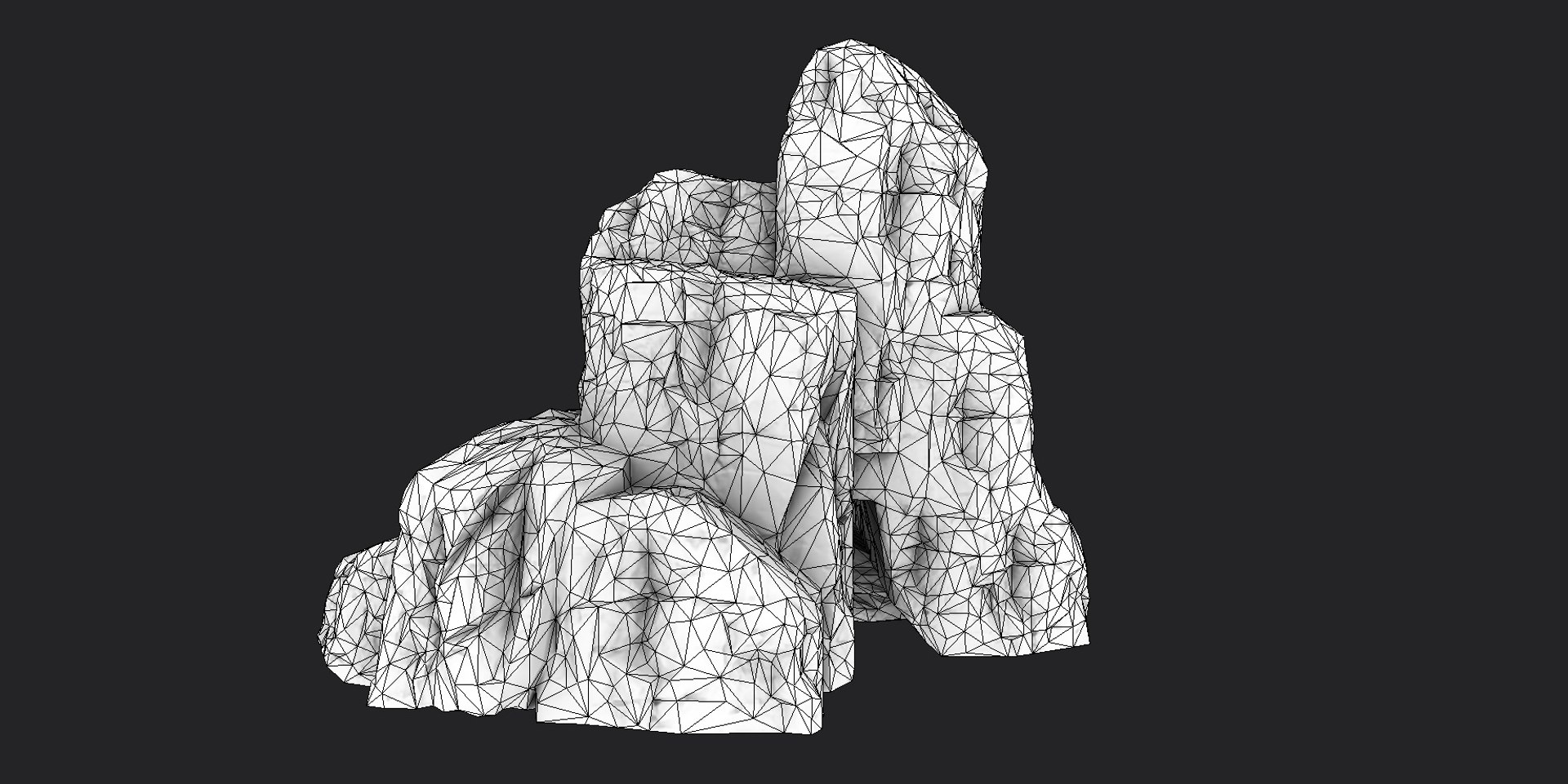 3D Snowy Cliff Rock 001 - TurboSquid 1617327