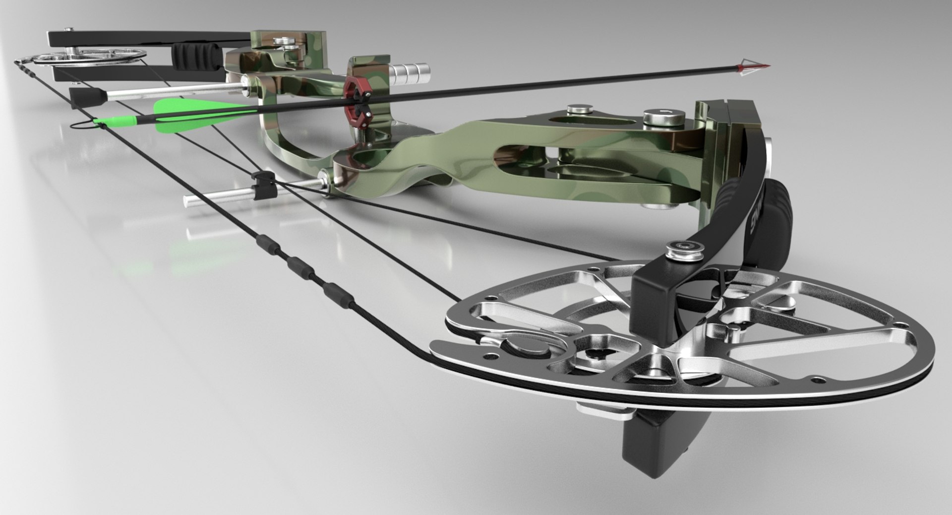 Compound Bow Model - TurboSquid 1255988