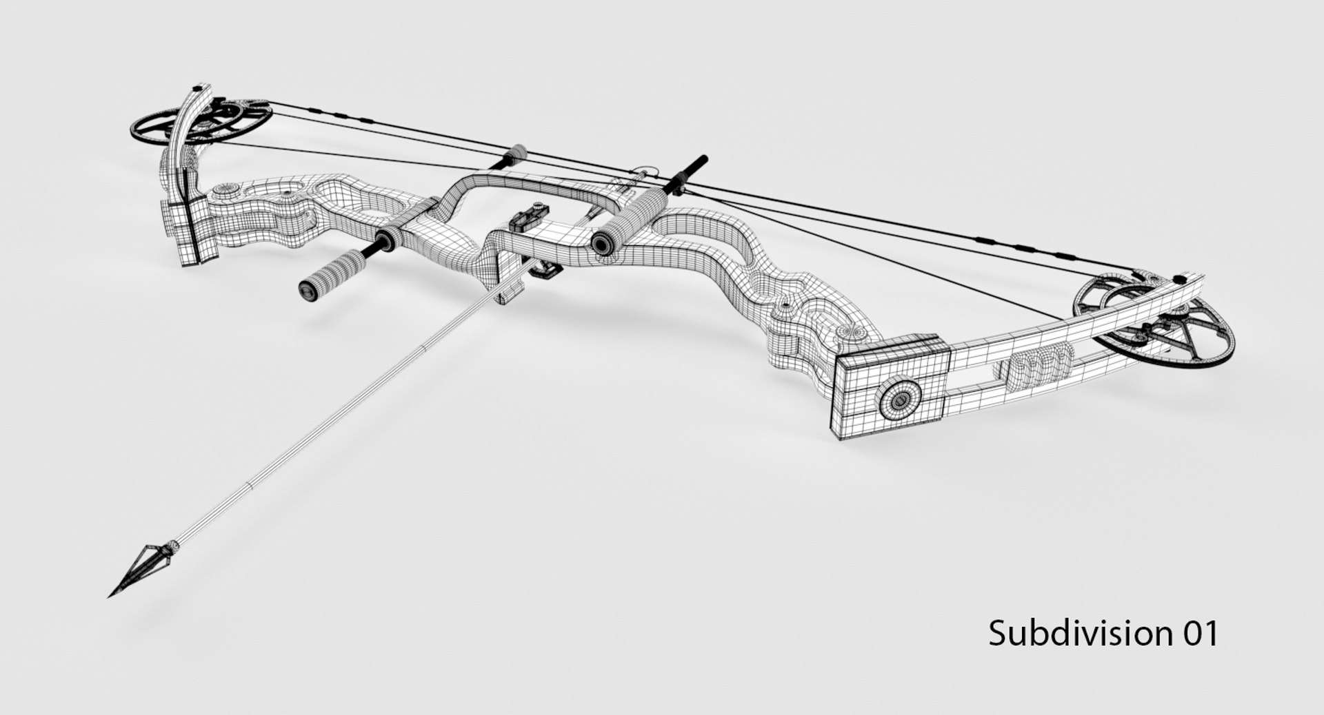 Compound Bow Model - TurboSquid 1255988