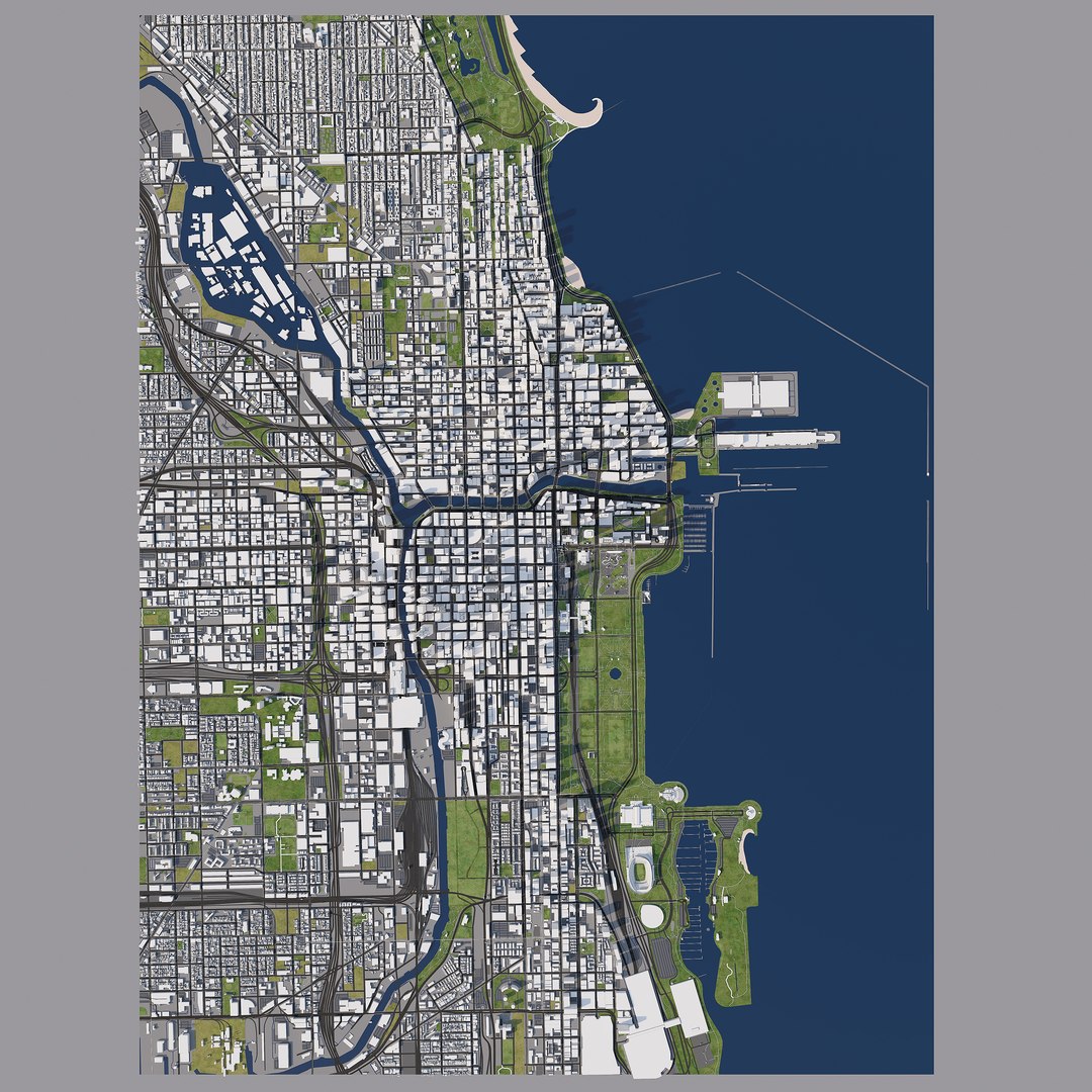 3D Chicago Downtown Cityscape 2019 - TurboSquid 1448754