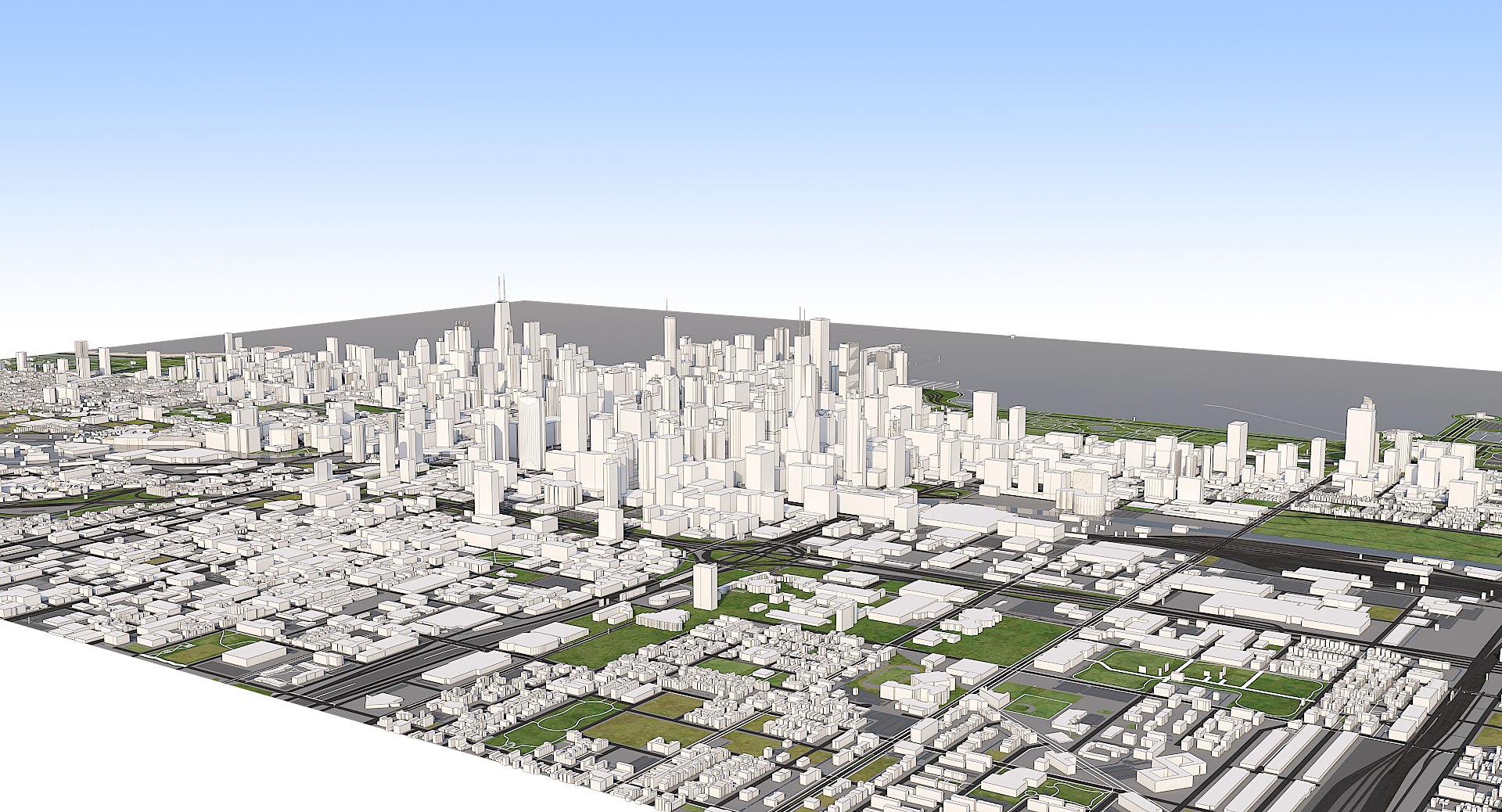 3D Chicago Downtown Cityscape 2019 - TurboSquid 1448754