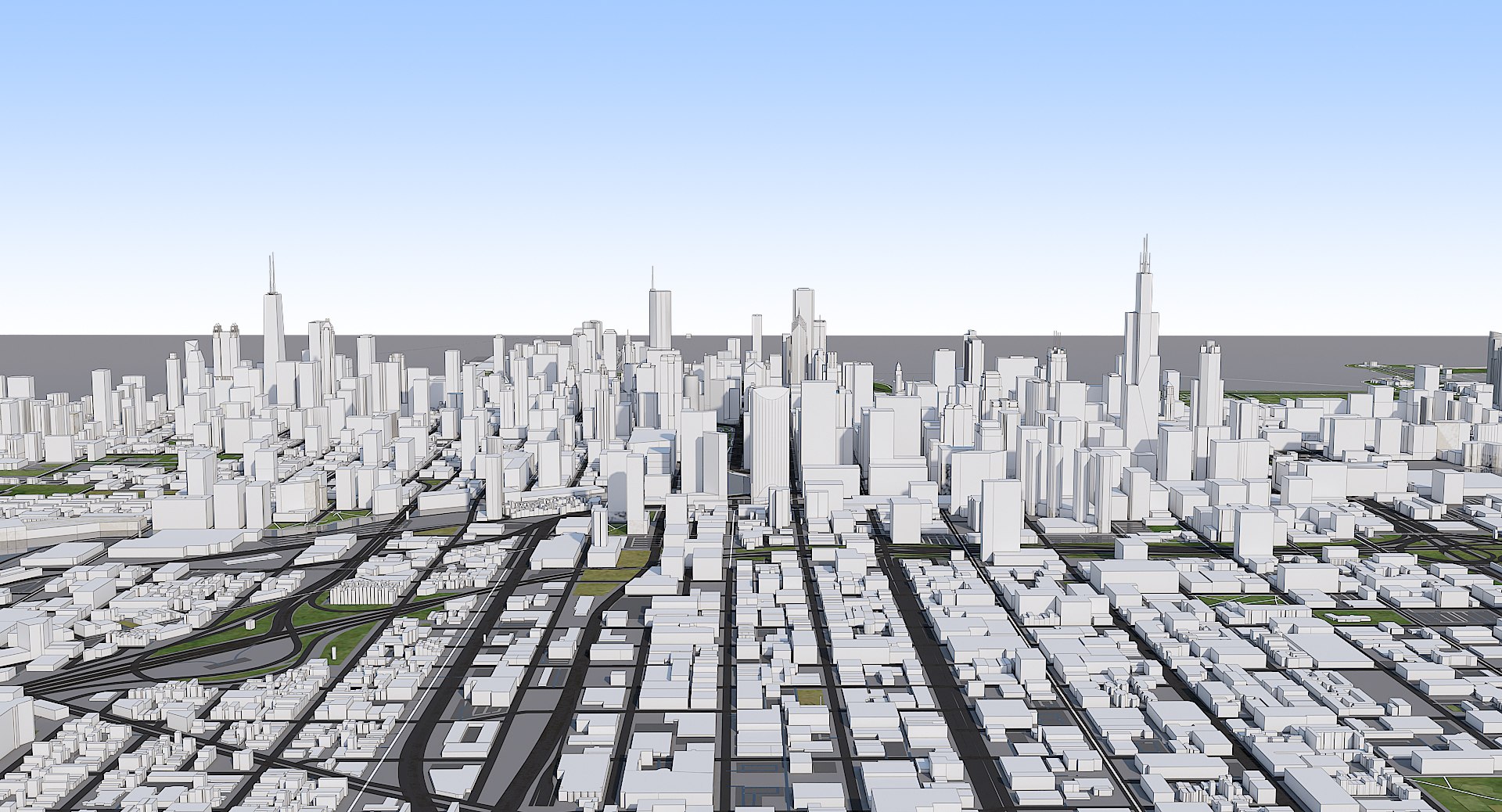 3D Chicago Downtown Cityscape 2019 - TurboSquid 1448754