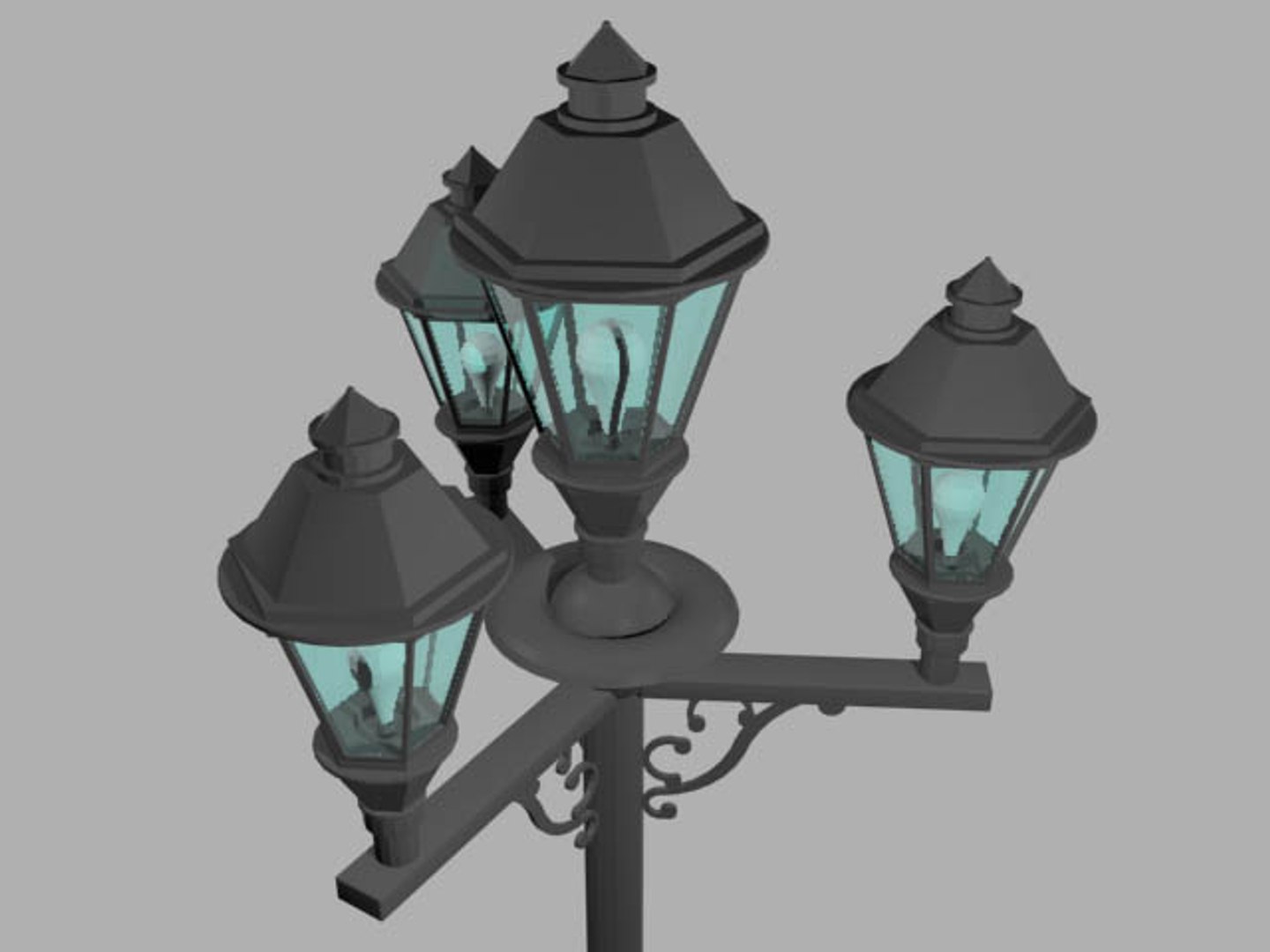 maya lamp street light