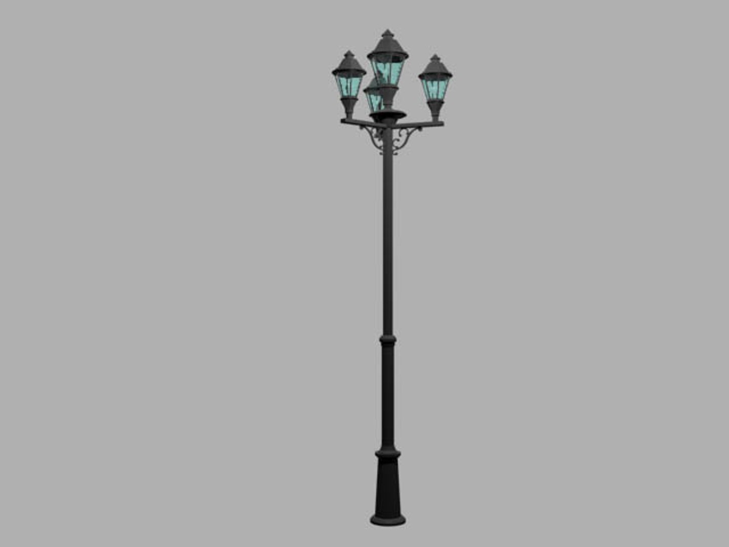 maya lamp street light