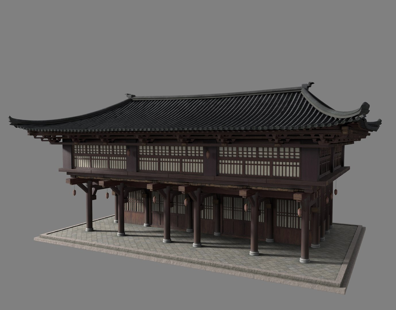 3D Ancient Architecture Model - TurboSquid 2053877