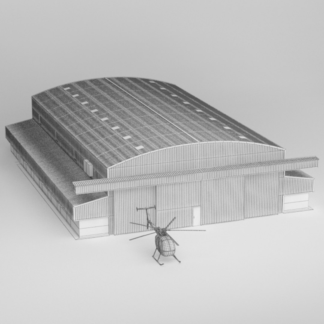 hangar 3d model