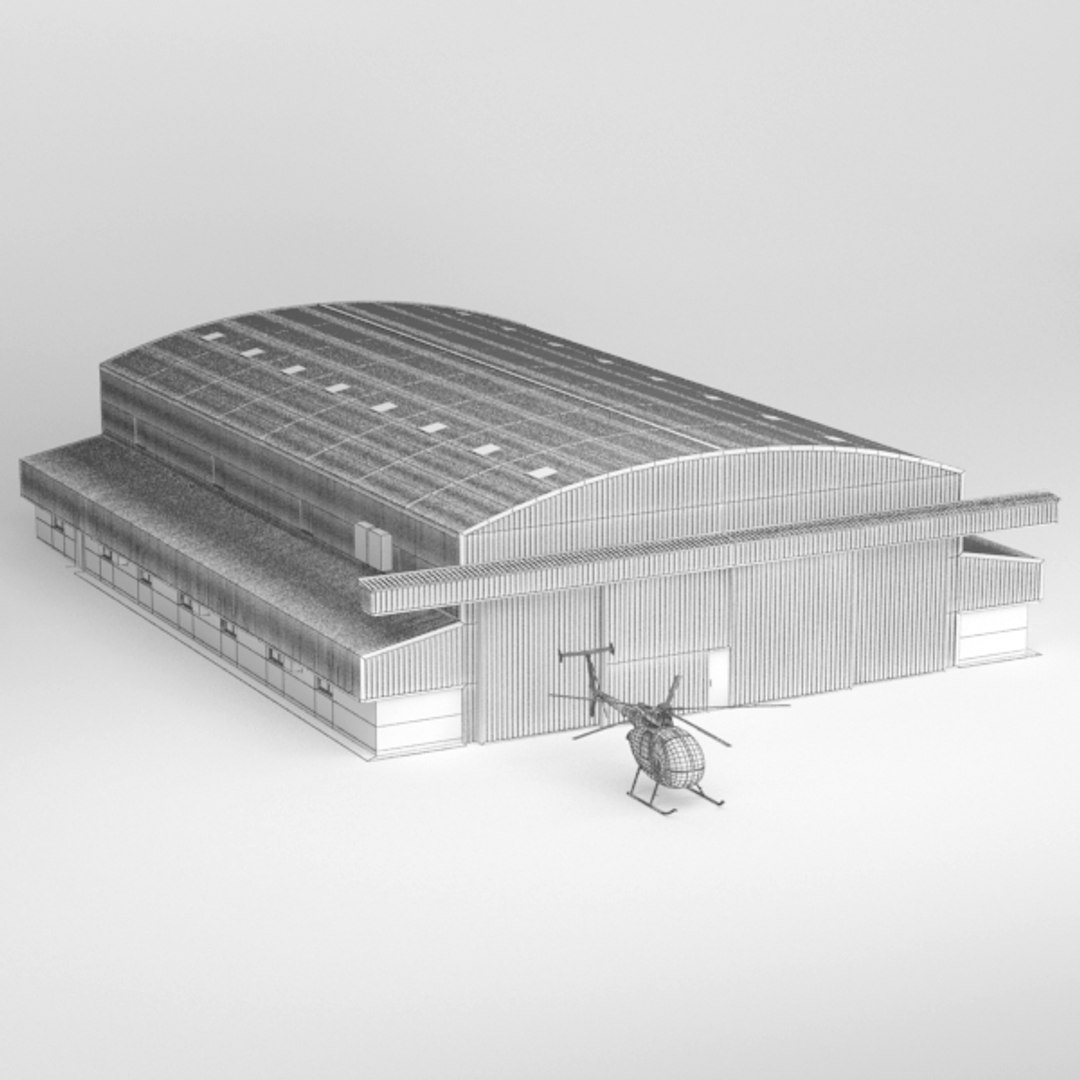 hangar 3d model
