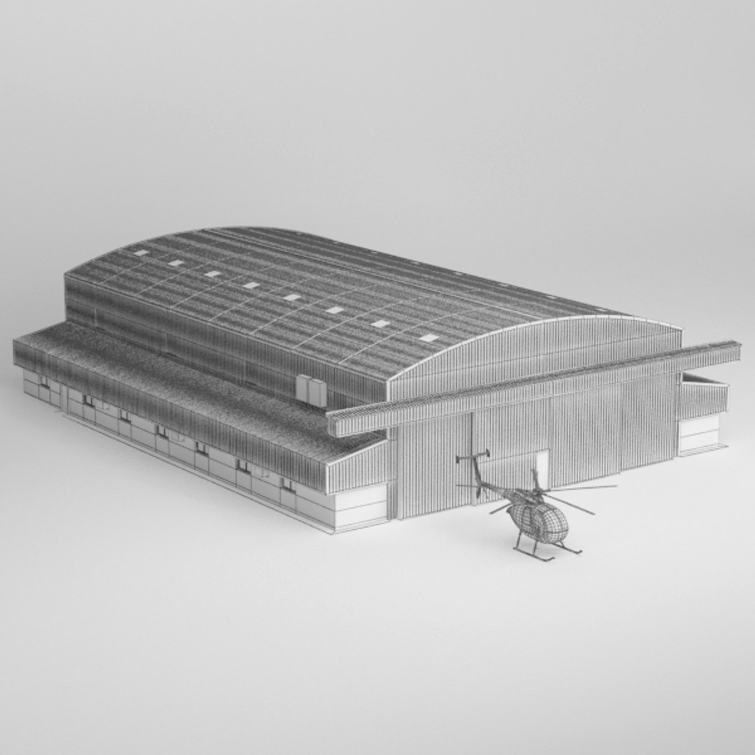 hangar 3d model