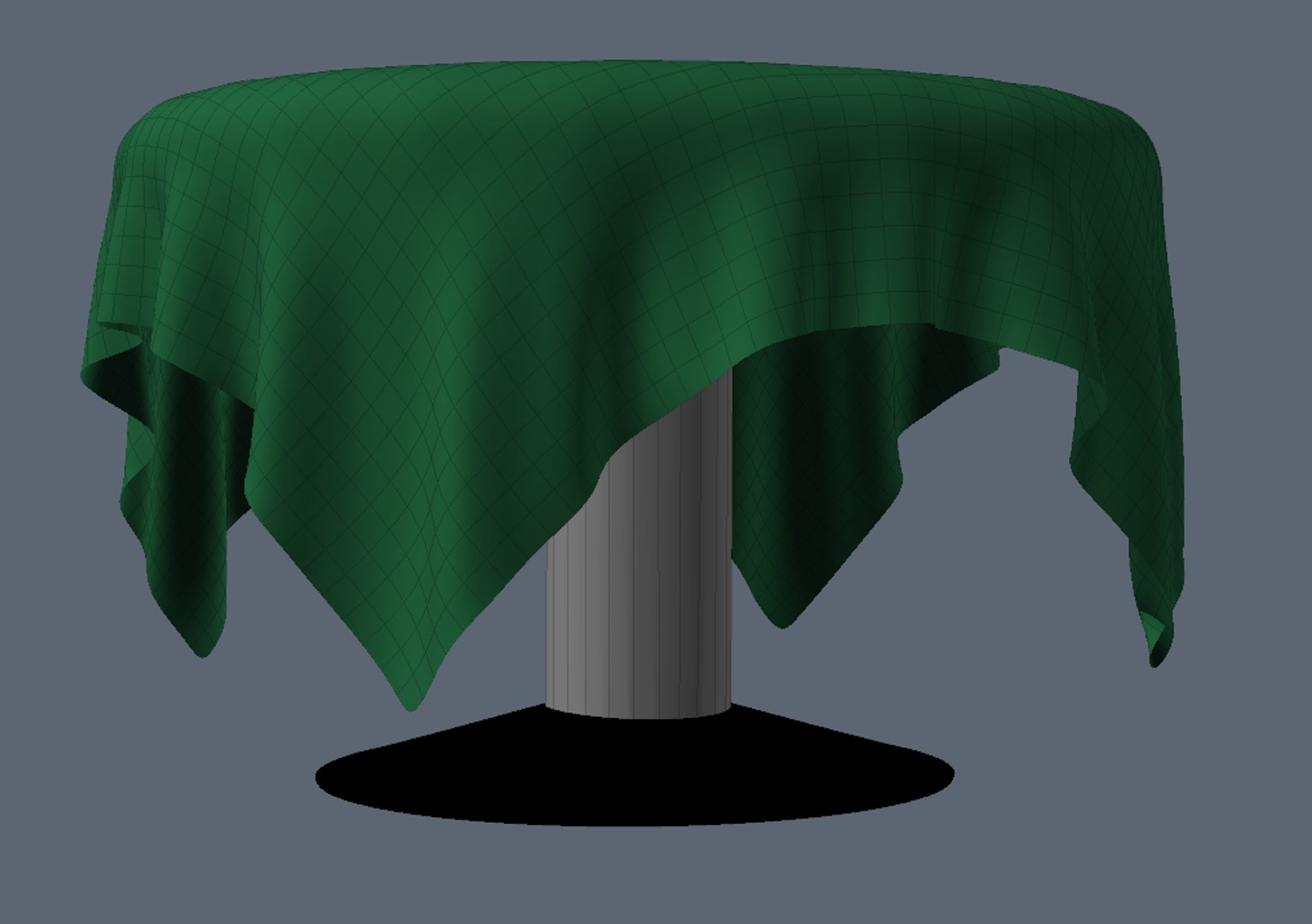 dining table soft fabric 3d model