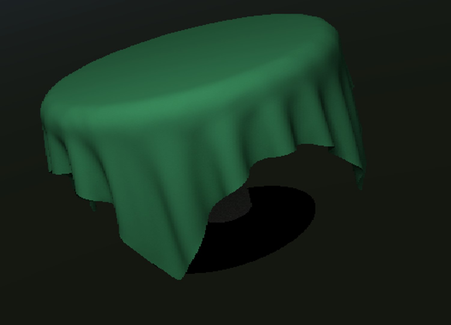 dining table soft fabric 3d model