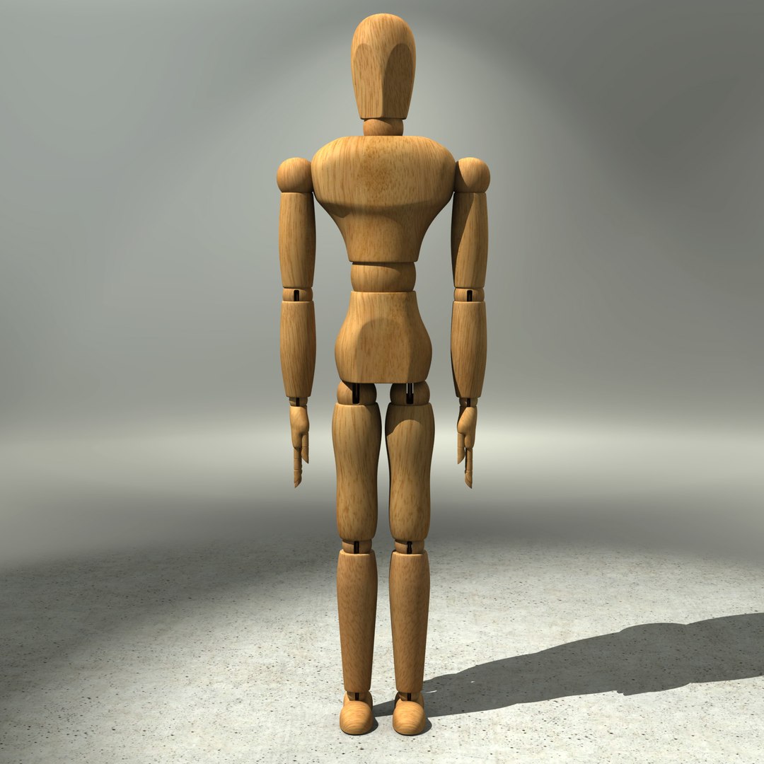 Artist Mannequin Human Rigged 3d Model
