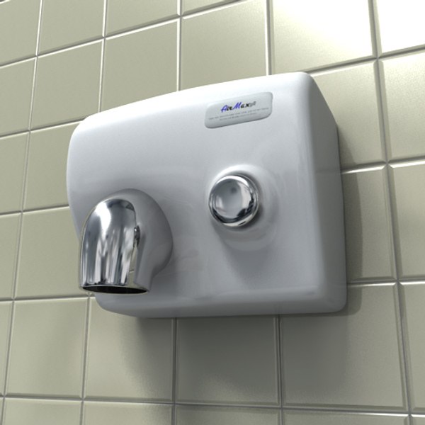 modern hand dryer 3d model