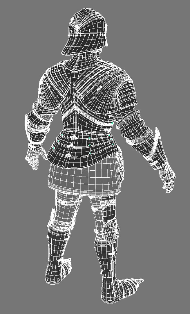 Heavy Knight Armour 3d Obj