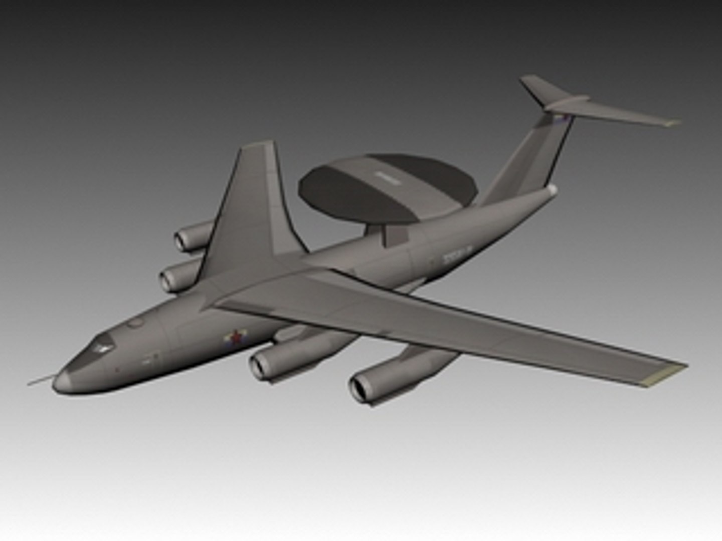 Beriev A-50 Shmel Awacs 3d Model
