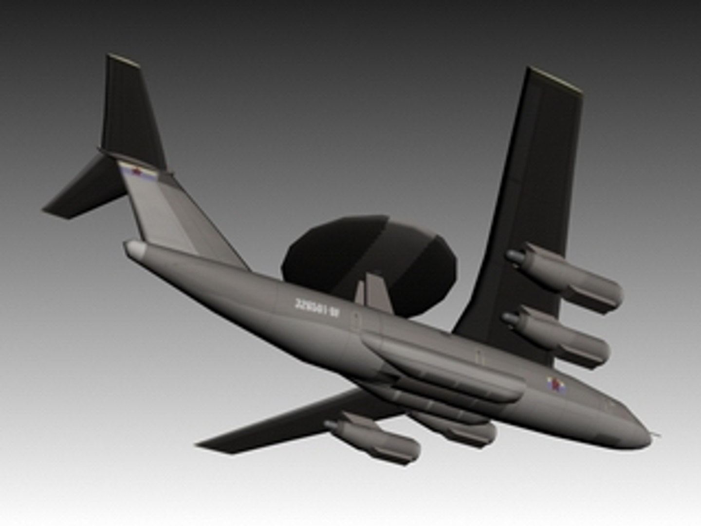 Beriev A-50 Shmel Awacs 3d Model