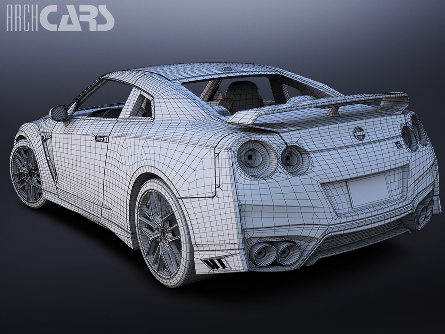 3d model nissan gt-r