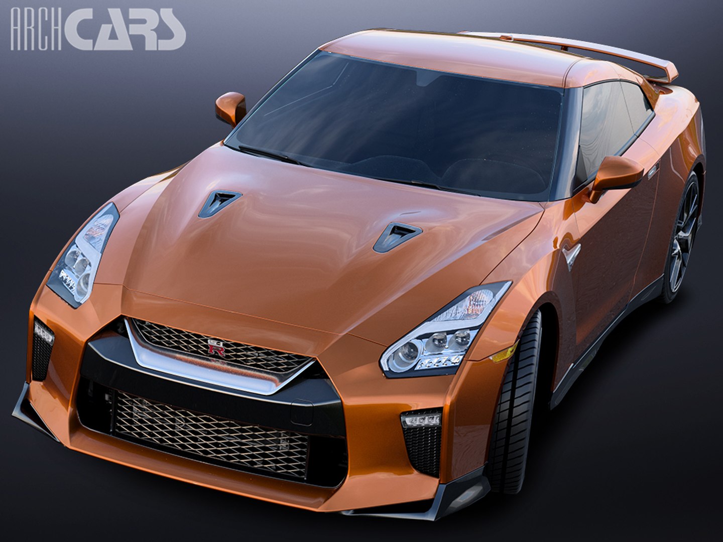 3d model nissan gt-r