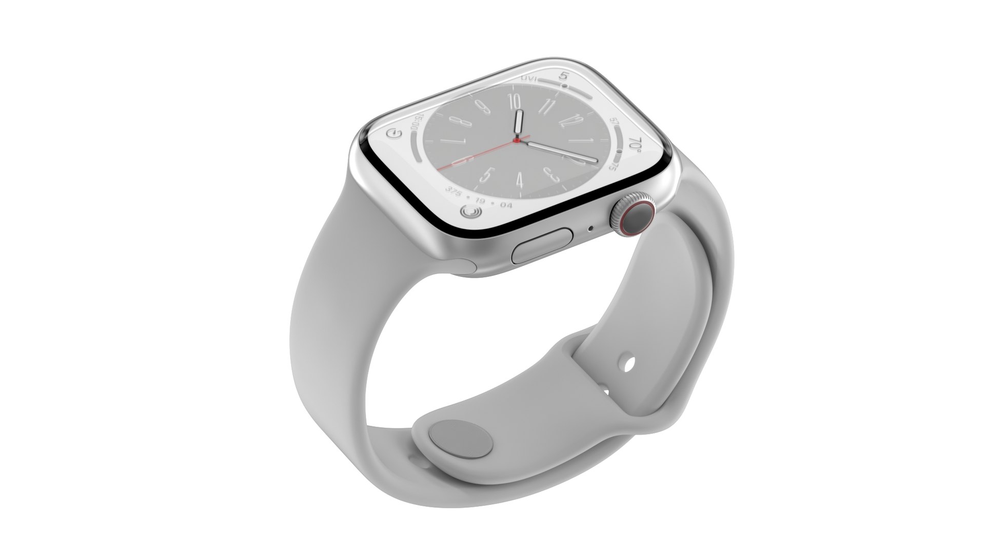 Apple Watch Series 8 Silver 3D - TurboSquid 2081132