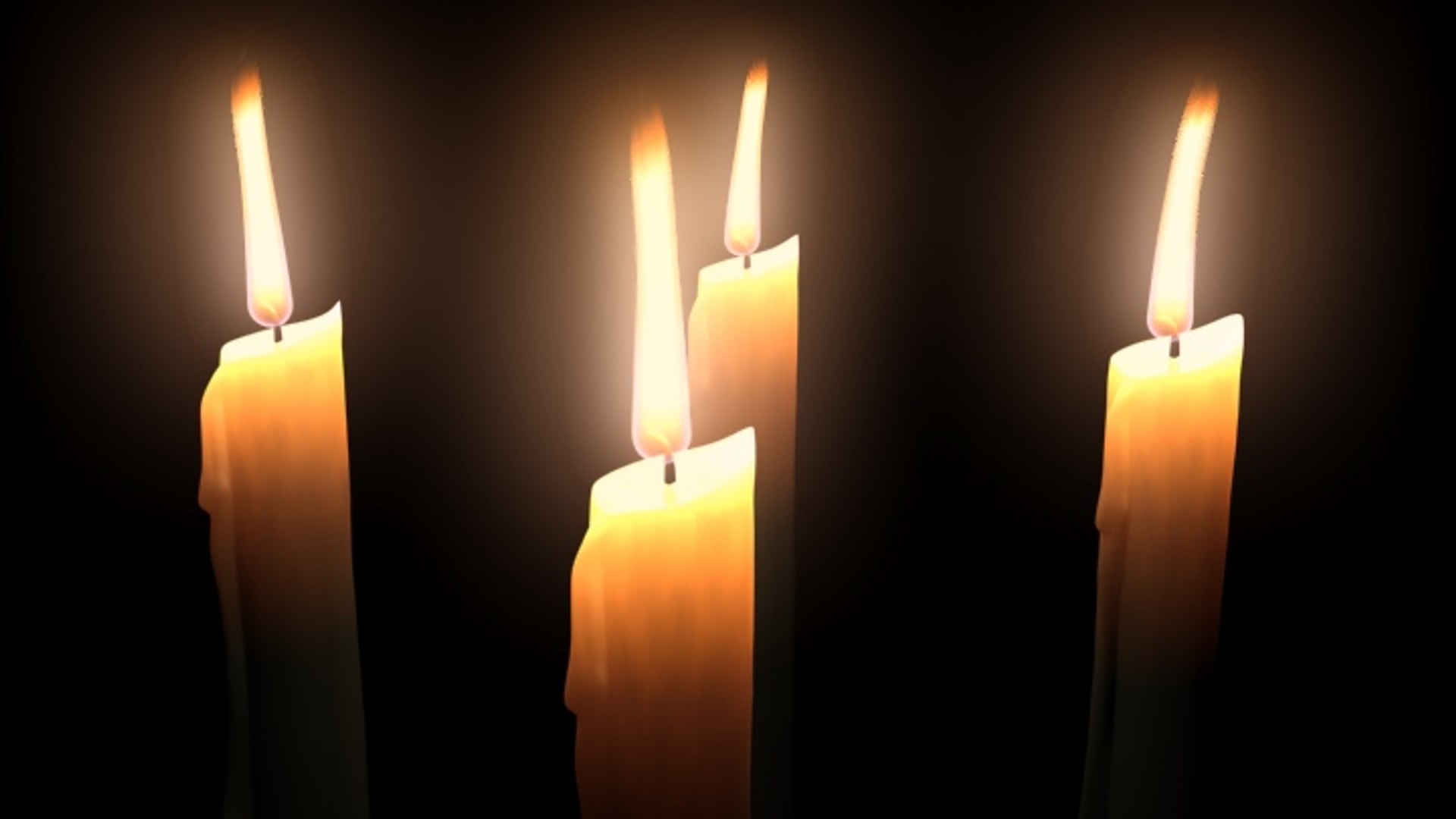 3d Flame Candle Model