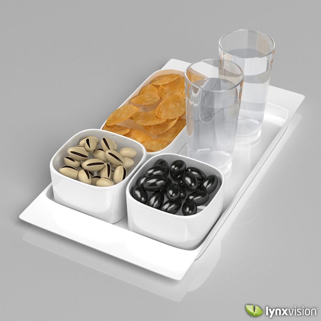programma 8 tray snacks 3d model