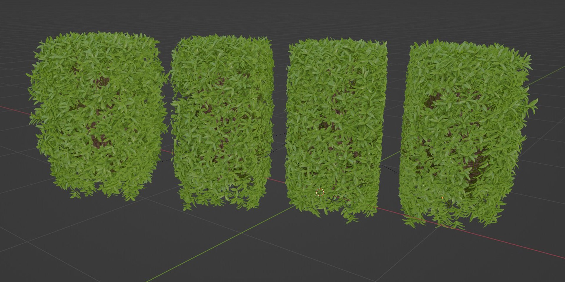 3D Laurel Hedging Bushes Vol 111-Blender Model - TurboSquid 2138685