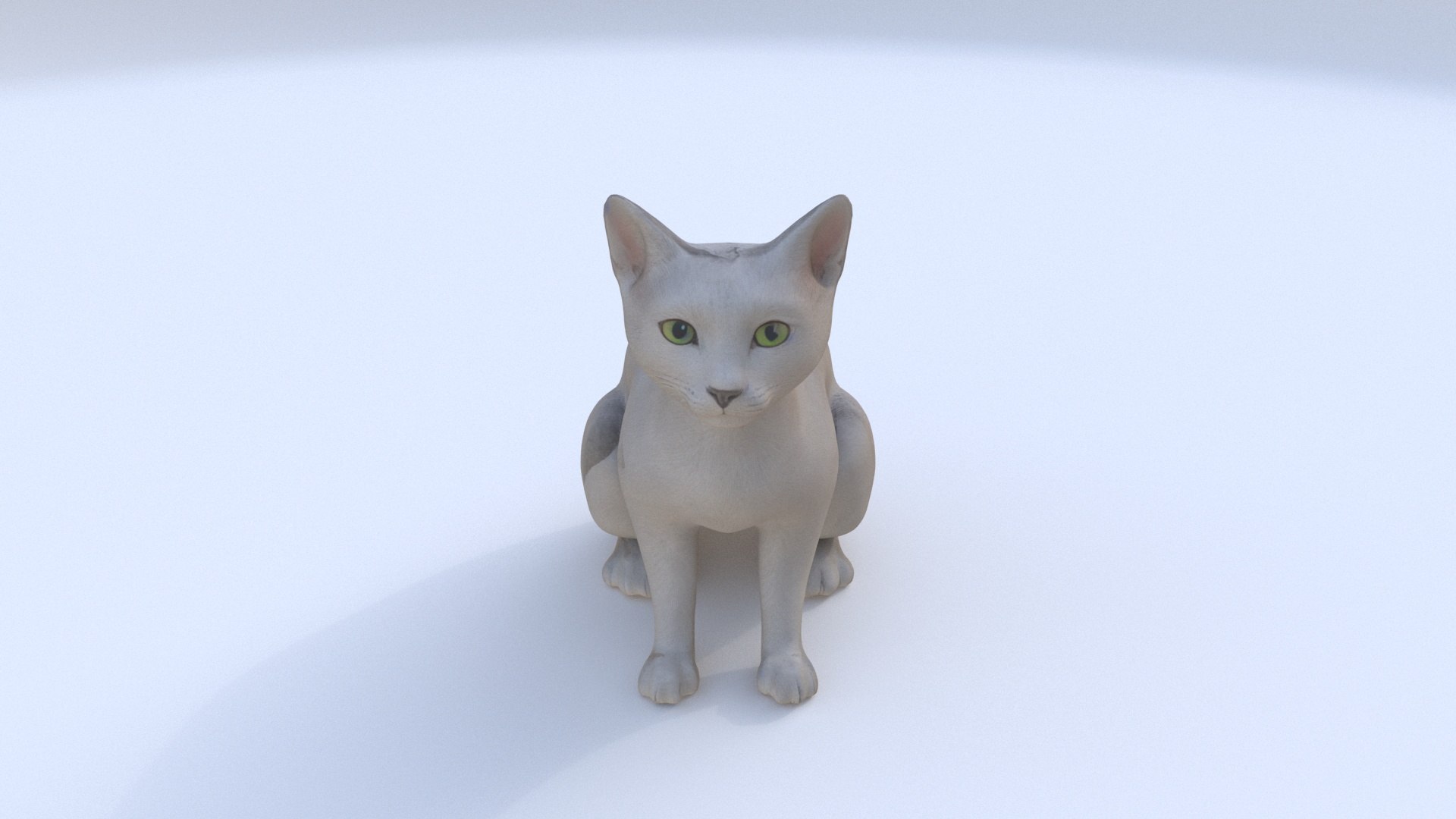 Russian Blue Seated 3D Model - TurboSquid 2334358