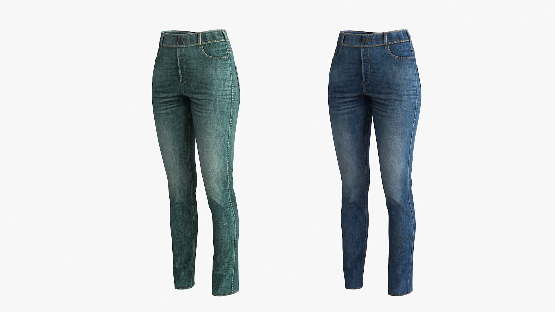 Female Jeans Model - TurboSquid 2335401