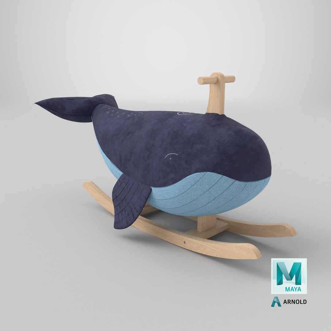 3D Whale Rocker Toy Crate And Barrel - TurboSquid 2321650