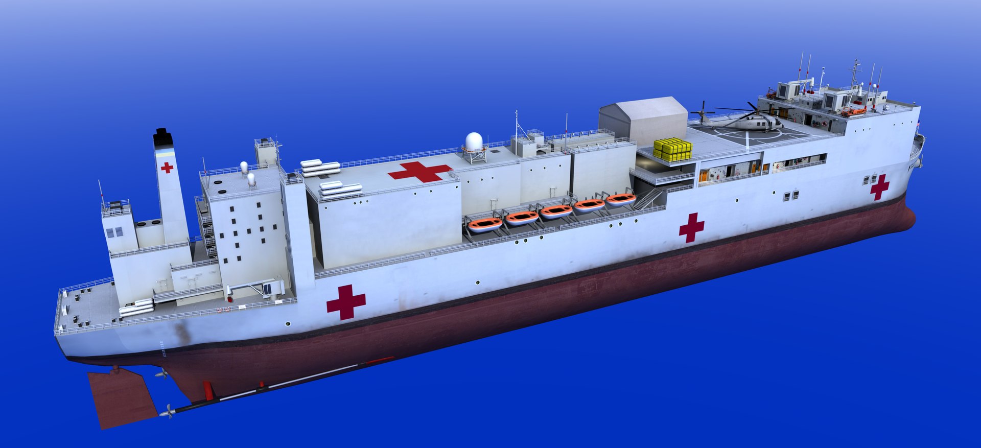 Usns Comfort T-ah-20 Model - TurboSquid 1548220