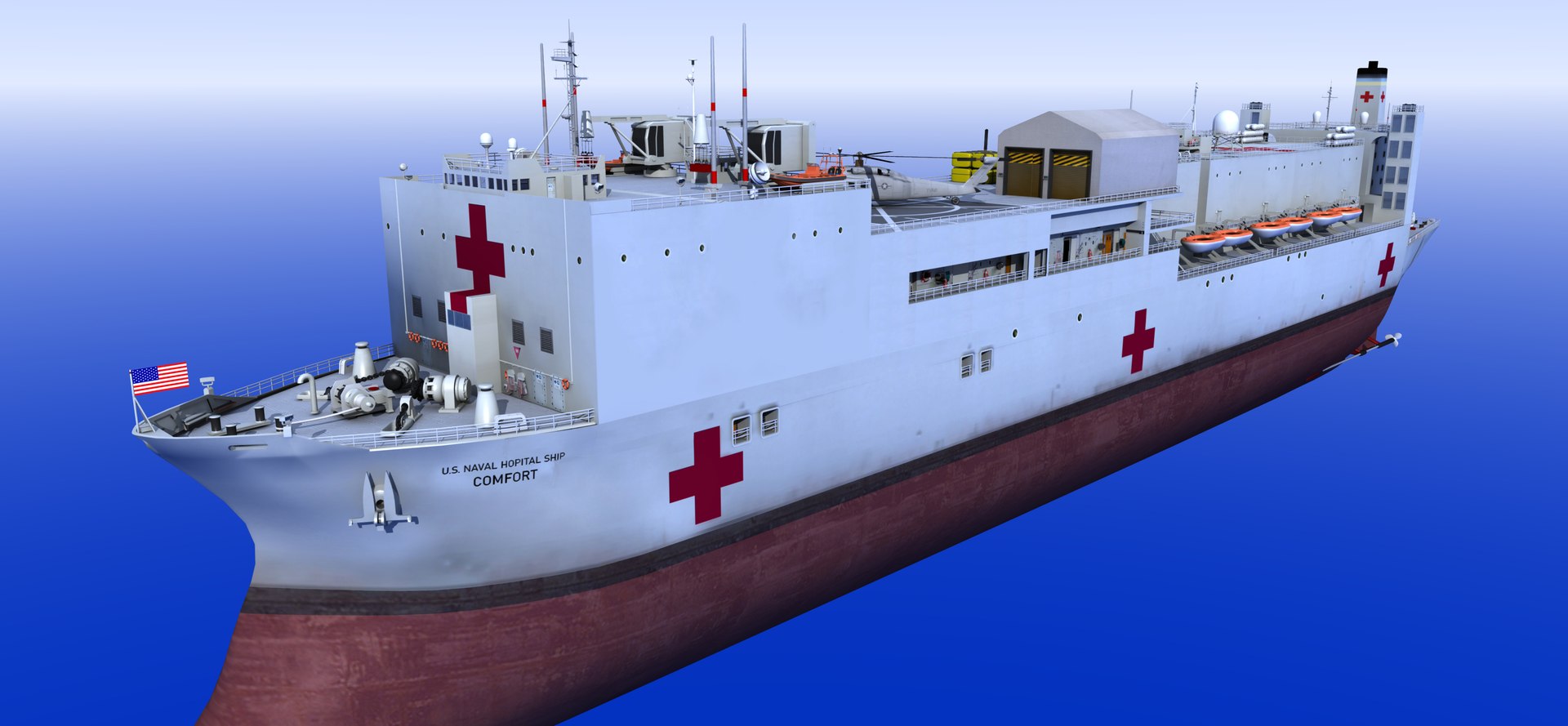 Usns Comfort T-ah-20 Model - TurboSquid 1548220