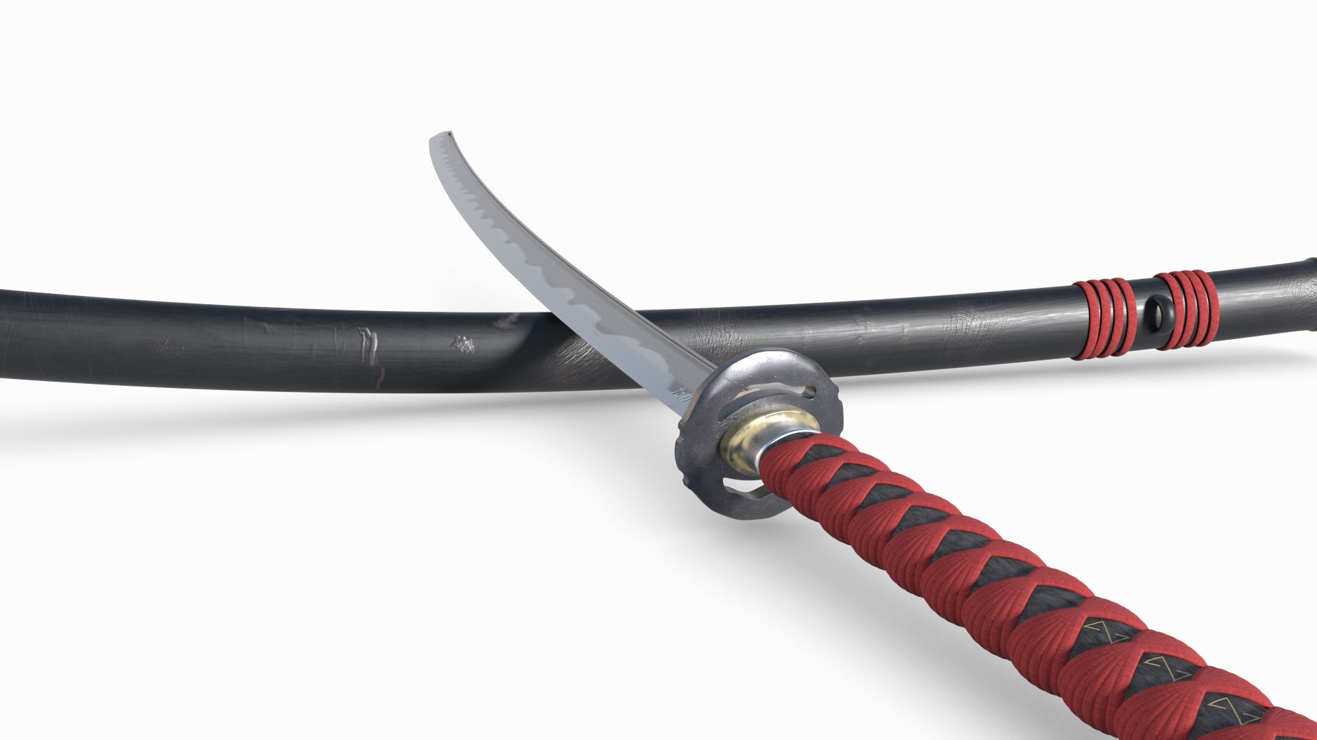 3D Katana Metallic Rig - TurboSquid 1654937