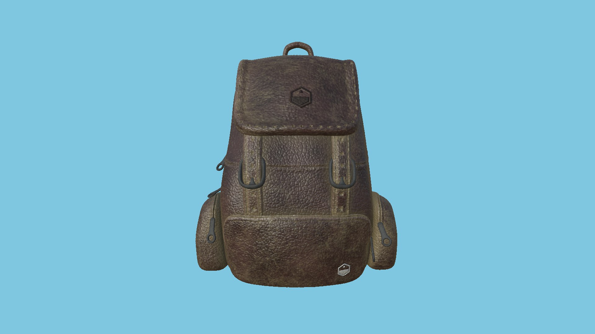 Rust Leather Backpack - Character Fashion Design 3D - TurboSquid 1716597
