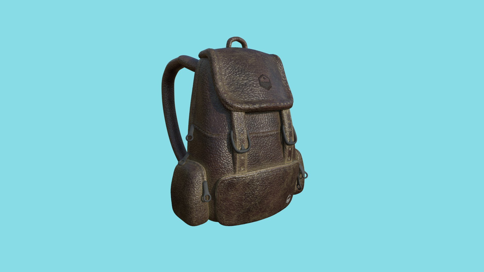 Rust Leather Backpack - Character Fashion Design 3D - TurboSquid 1716597
