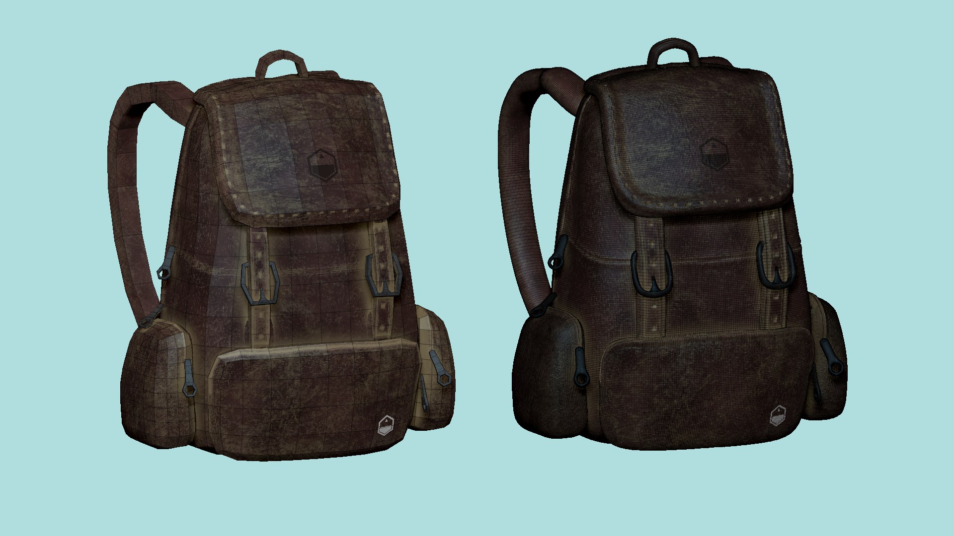 Rust Leather Backpack - Character Fashion Design 3D - TurboSquid 1716597