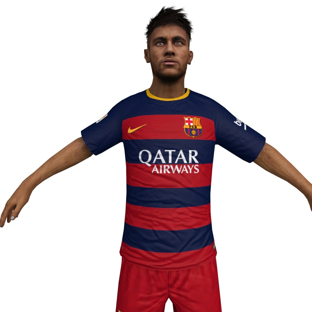 Neymar Jr 3d Max