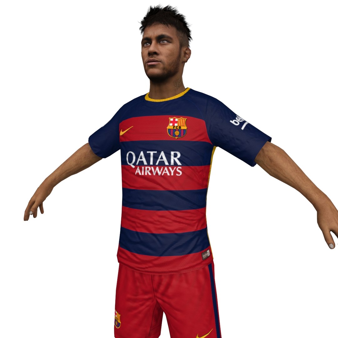 Neymar Jr 3d Max