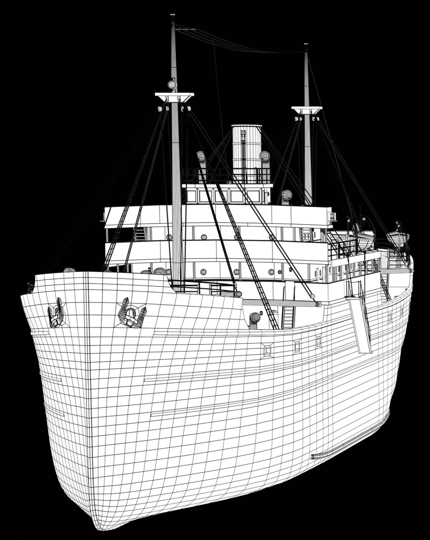 3D Laker Steam Cargo Steamer - TurboSquid 1571818