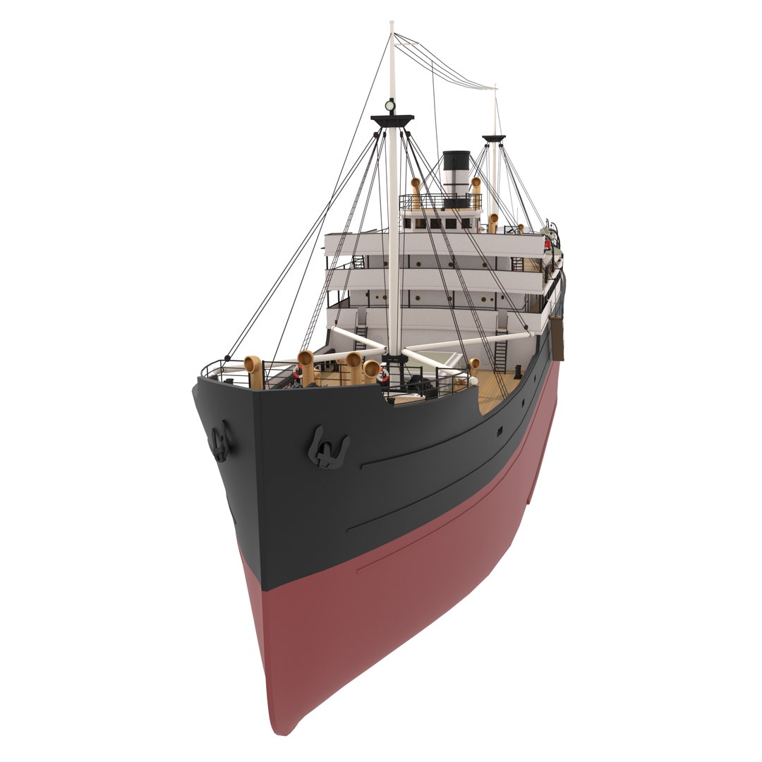 3D Laker Steam Cargo Steamer - TurboSquid 1571818